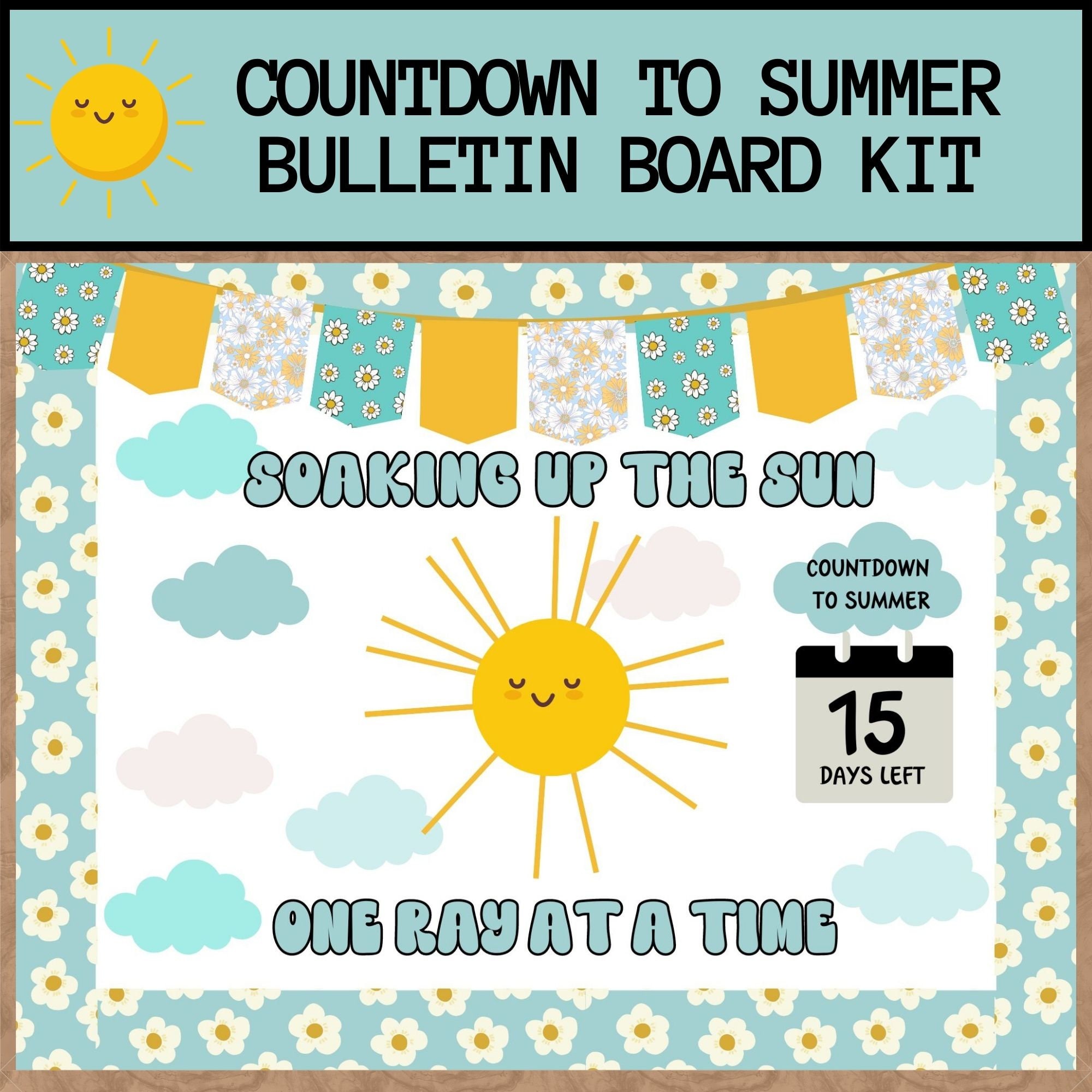 Summer Bulletin Board Kit End of the Year Bulletin Board Countdown to ...