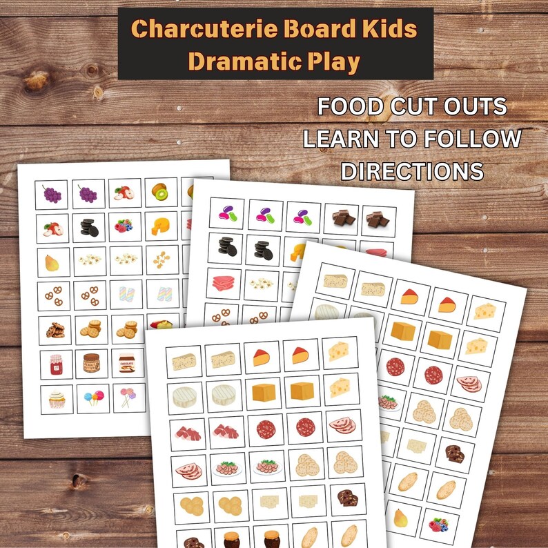 Build A Charcuterie Board Pretend Play Preschool Printable Busy Book ...