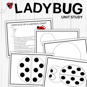Ladybug Unit Study Homeschool Spring Printables Charlotte Mason ...