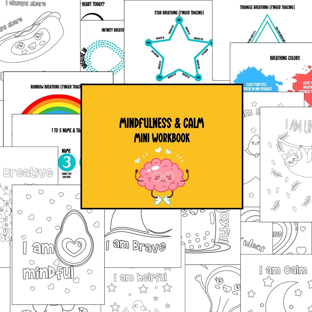 Calming Corner Mini Workbook Coping Skills for Kids Self Regulation ...