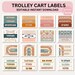 Classroom Rolling Trolley Cart Labels Editable Teacher Drawer Filing ...