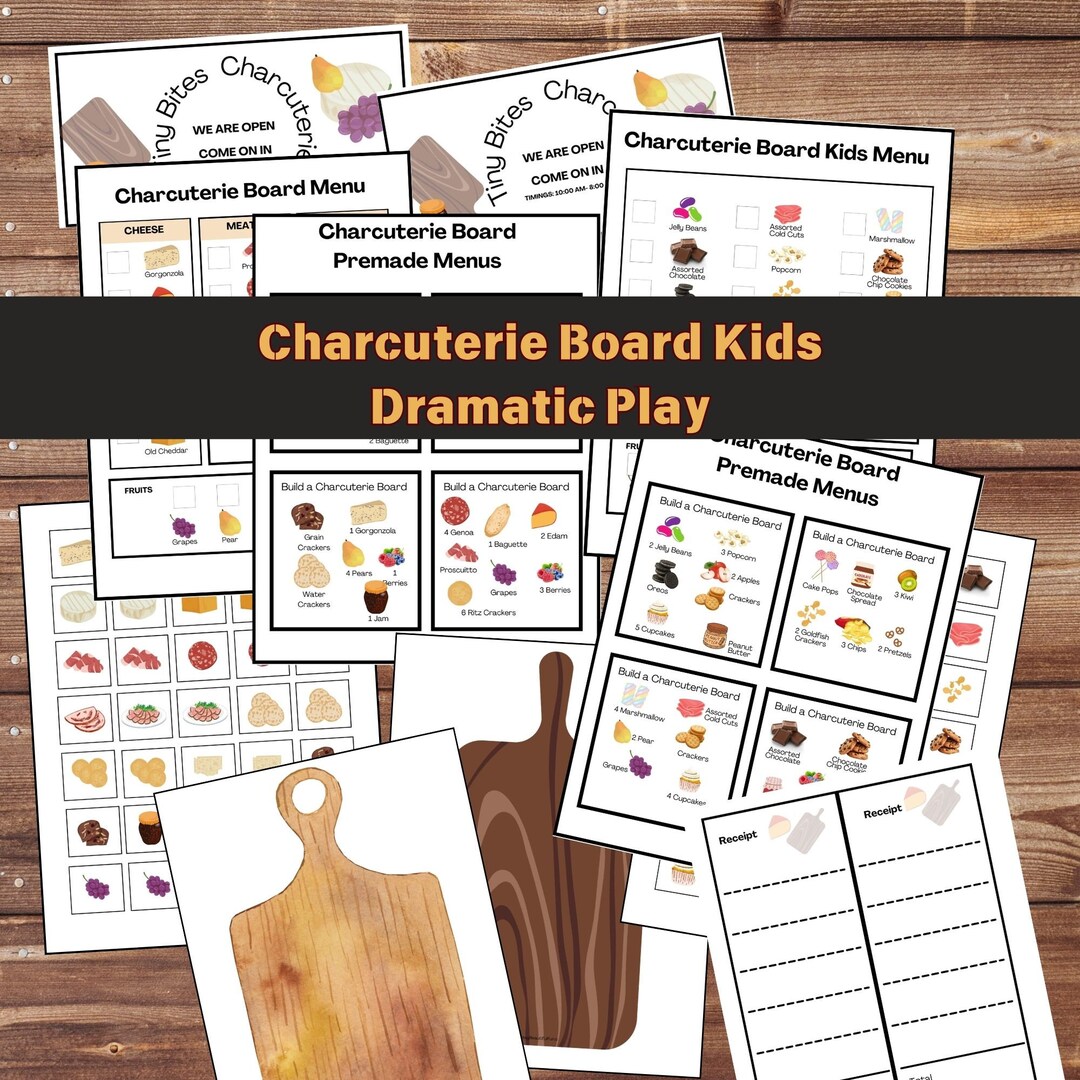 Build A Charcuterie Board Pretend Play Preschool Printable Busy Book ...