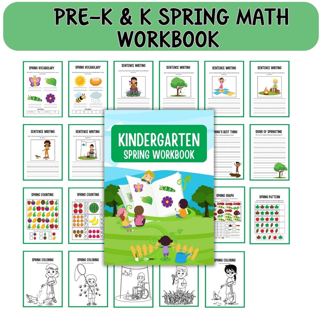Printable Spring Learning Pack Spring Preschool Pack Learning ...