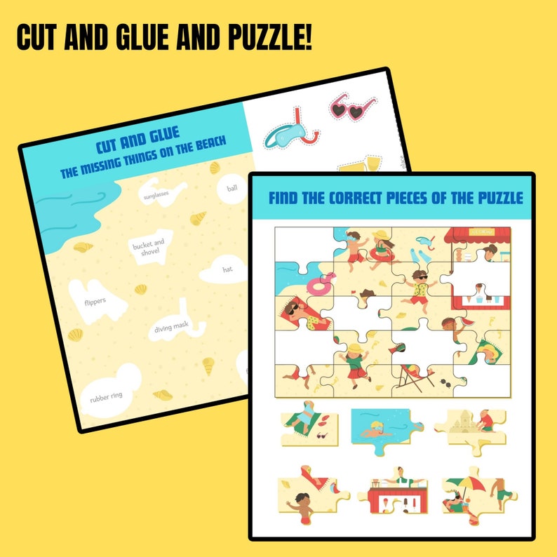 Summer Printable Games Bundle Activities for Kids Printable Mazes ...