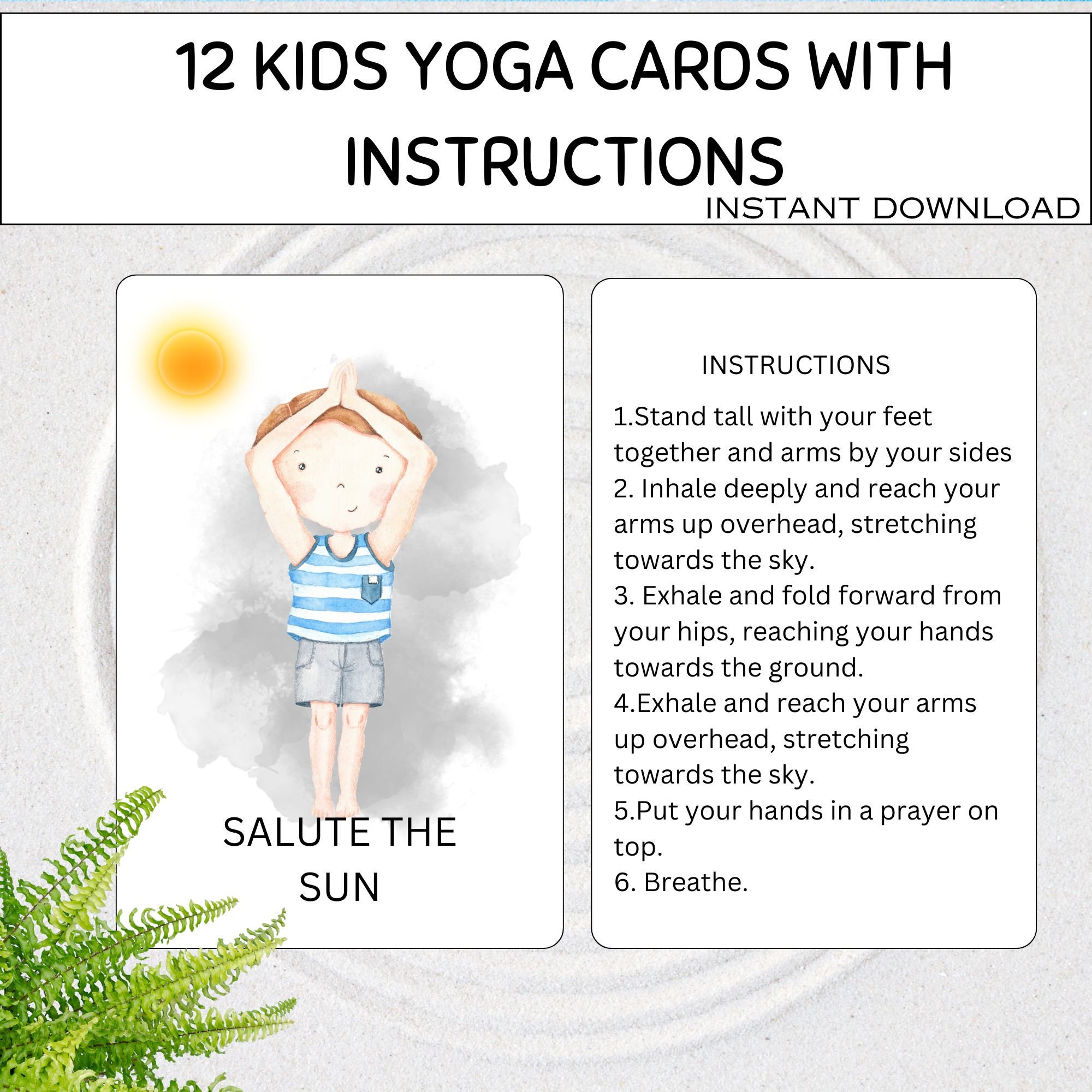 Kids Yoga Poses Yoga Flashcards Kids Movement Activity Yoga Poses Yoga ...