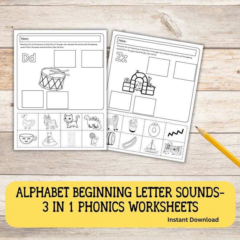 Phonics Book CVC Words Homeschool Resources for Kids Phonics Activity ...