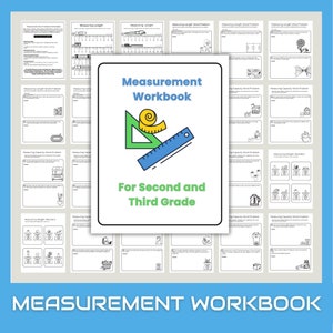 Learning to Measure 2nd Grade Math Task Cards Worksheets Homeschool ...