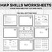 Kids Map Skills Worksheets Homeschool Map Geography Worksheet ...