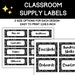 Editable Classroom Bin Labels Classroom Supplies School Management ...