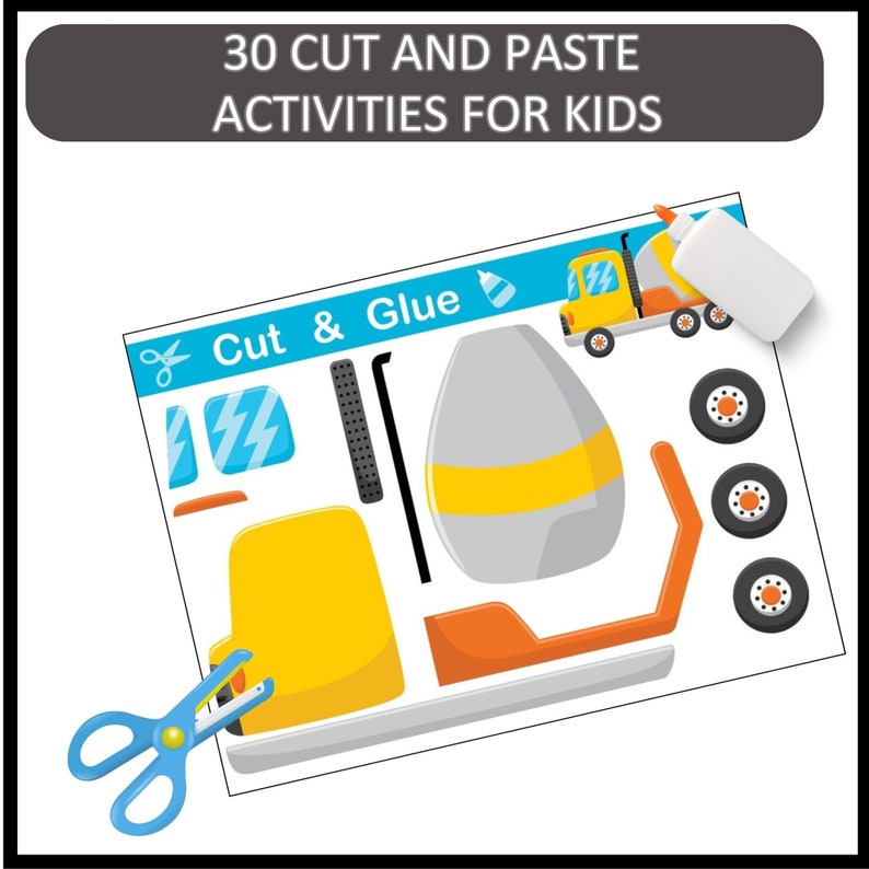 Scissor Skills Cut and Paste Activities Preschool Worksheets ...