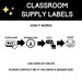 Editable Classroom Bin Labels Classroom Supplies School Management ...