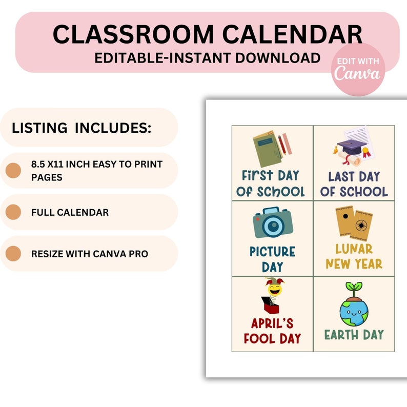 Classroom Calendar Display Weather Station Season Station Printable ...