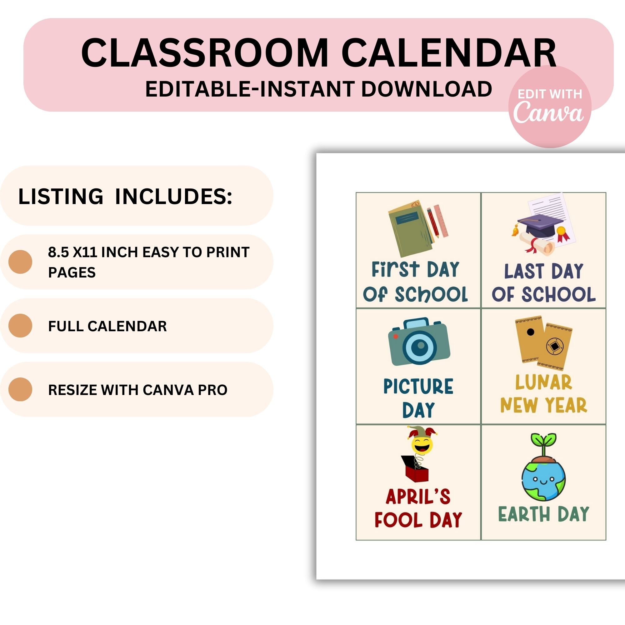 Classroom Calendar Display Weather Station Season Station Printable ...