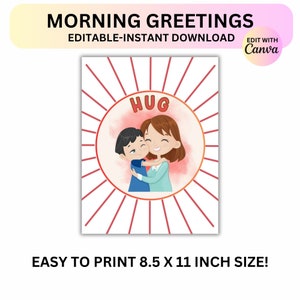 Classroom Morning Greeting Display Pack Morning Greeting for Students ...