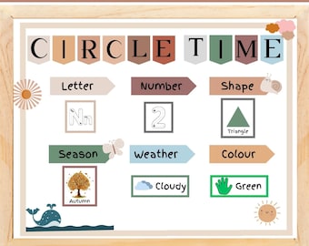 Circle Time Board Daycare Learning Preschool Homeschool Focus Board ...