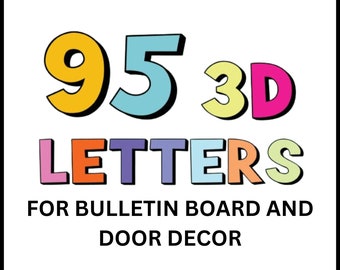 Bold Printable Bulletin Board Letters Classroom Decor Bulletin Board ...