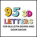 3D Printable Bulletin Board Letters Classroom Decor Bulletin Board ...