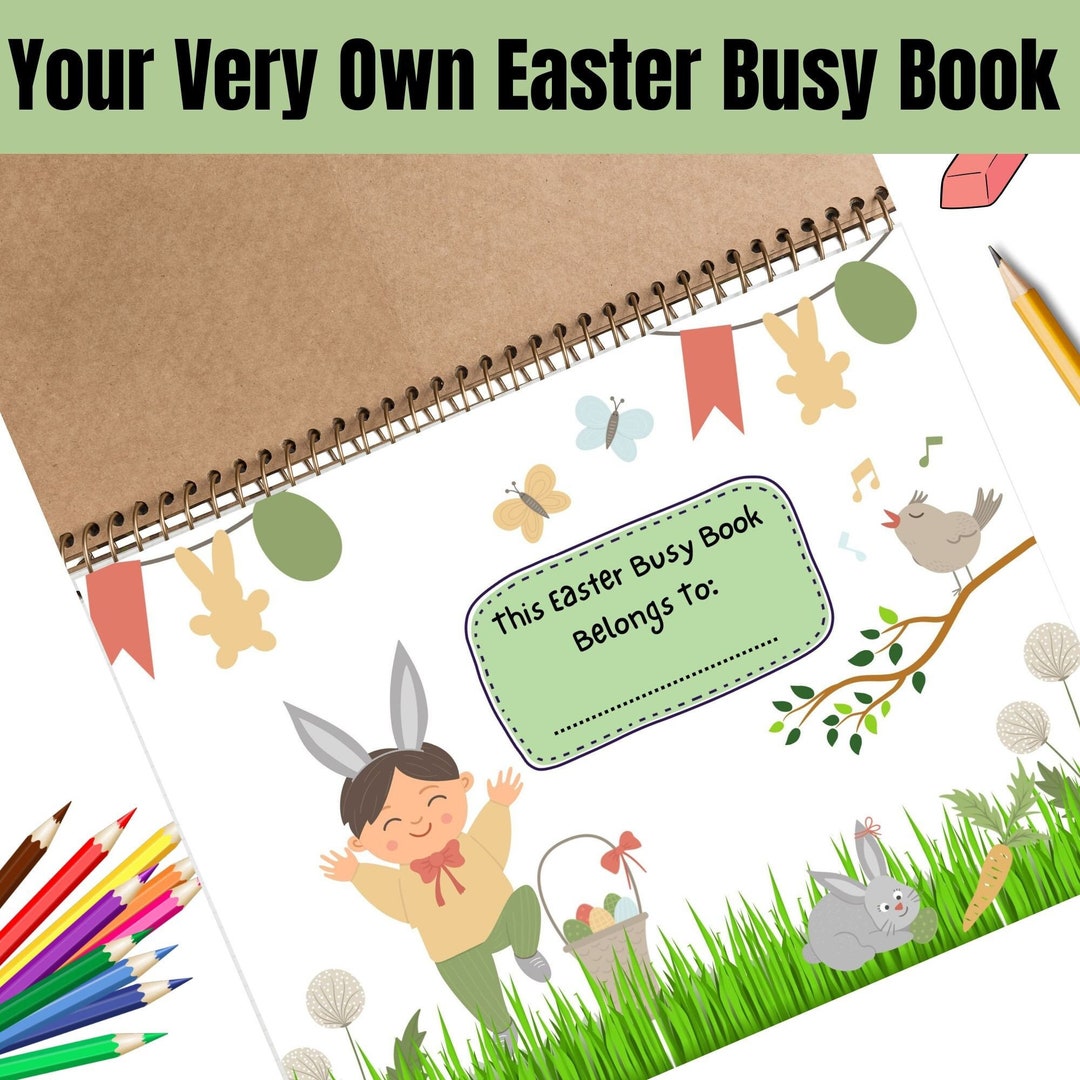 Easter Busy Book Kids Activities Bundle Educational Game Learning ...