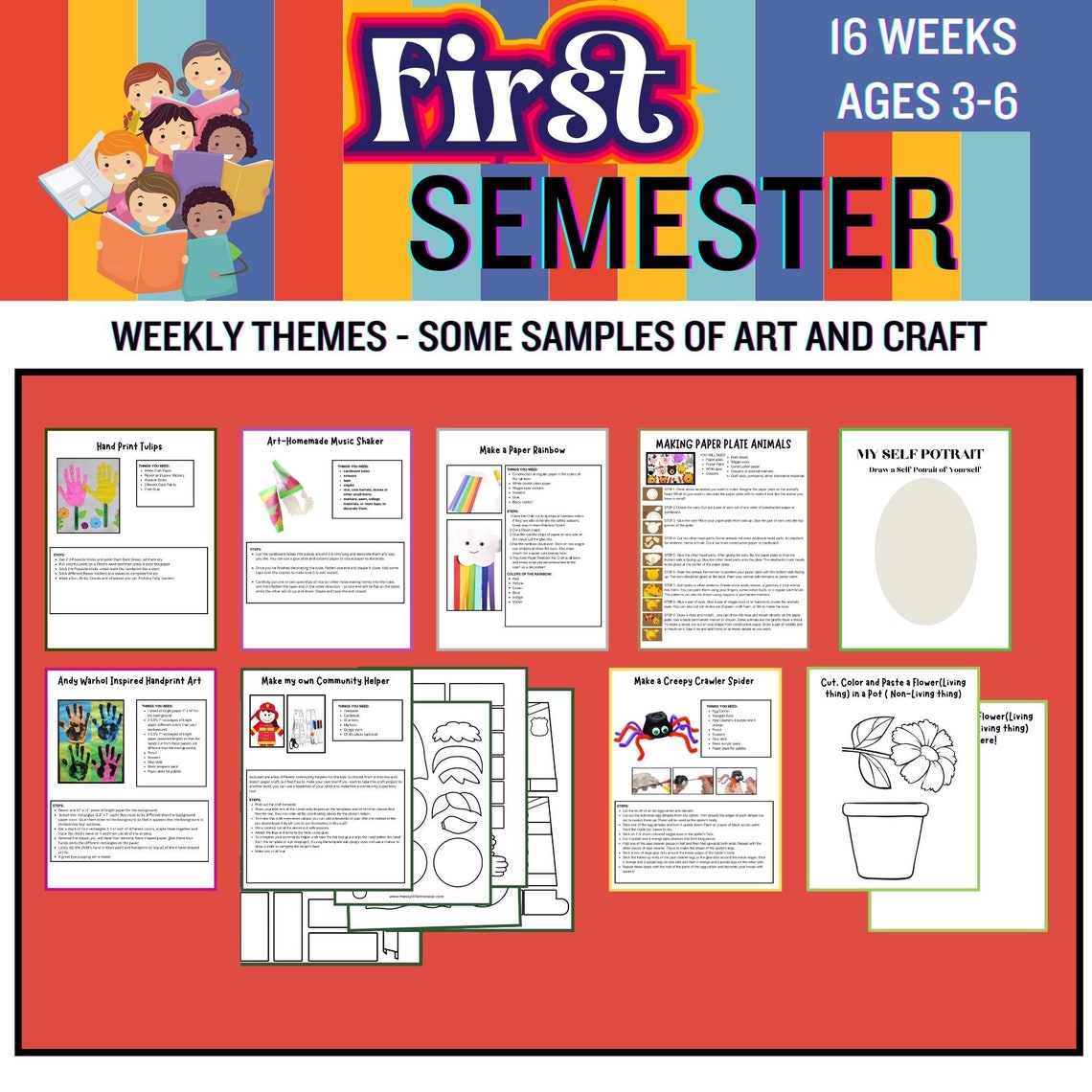 Preschool Curriculum First Semester Preschool Printables Homeschool ...