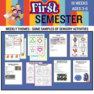 Preschool Curriculum First Semester Preschool Printables Homeschool ...