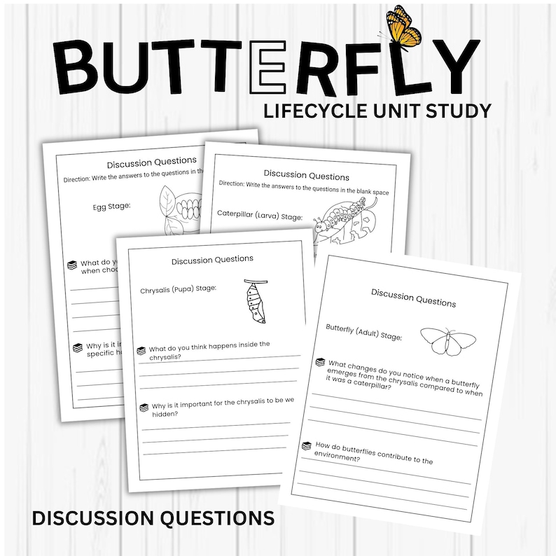 Butterfly Lifecycle Unit Study Nature Study Homeschool Learning ...