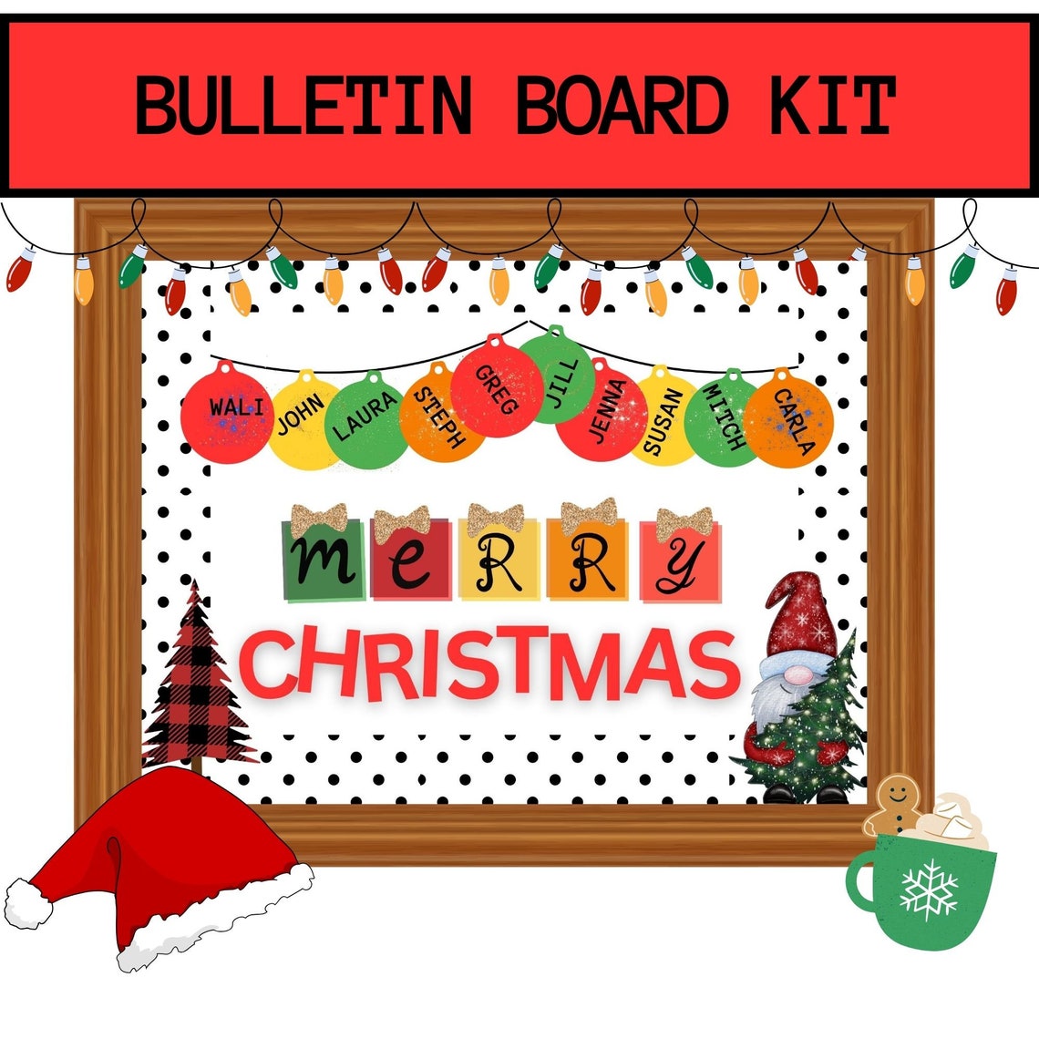 Christmas and Holiday Bulletin Board Kit and Student Activity December ...