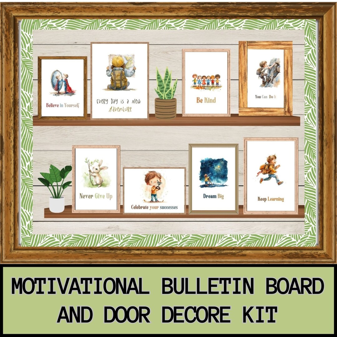 Motivational Bulletin Board Positive Bulletin Board Quotes Door Decor ...