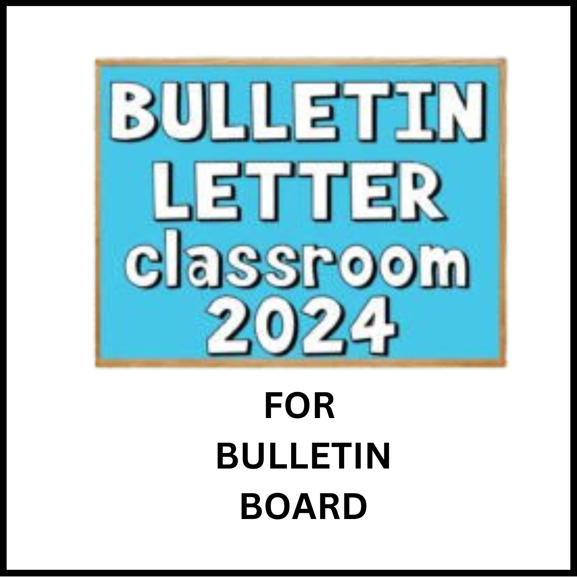 3D Printable Bulletin Board Letters Classroom Decor Bulletin Board ...
