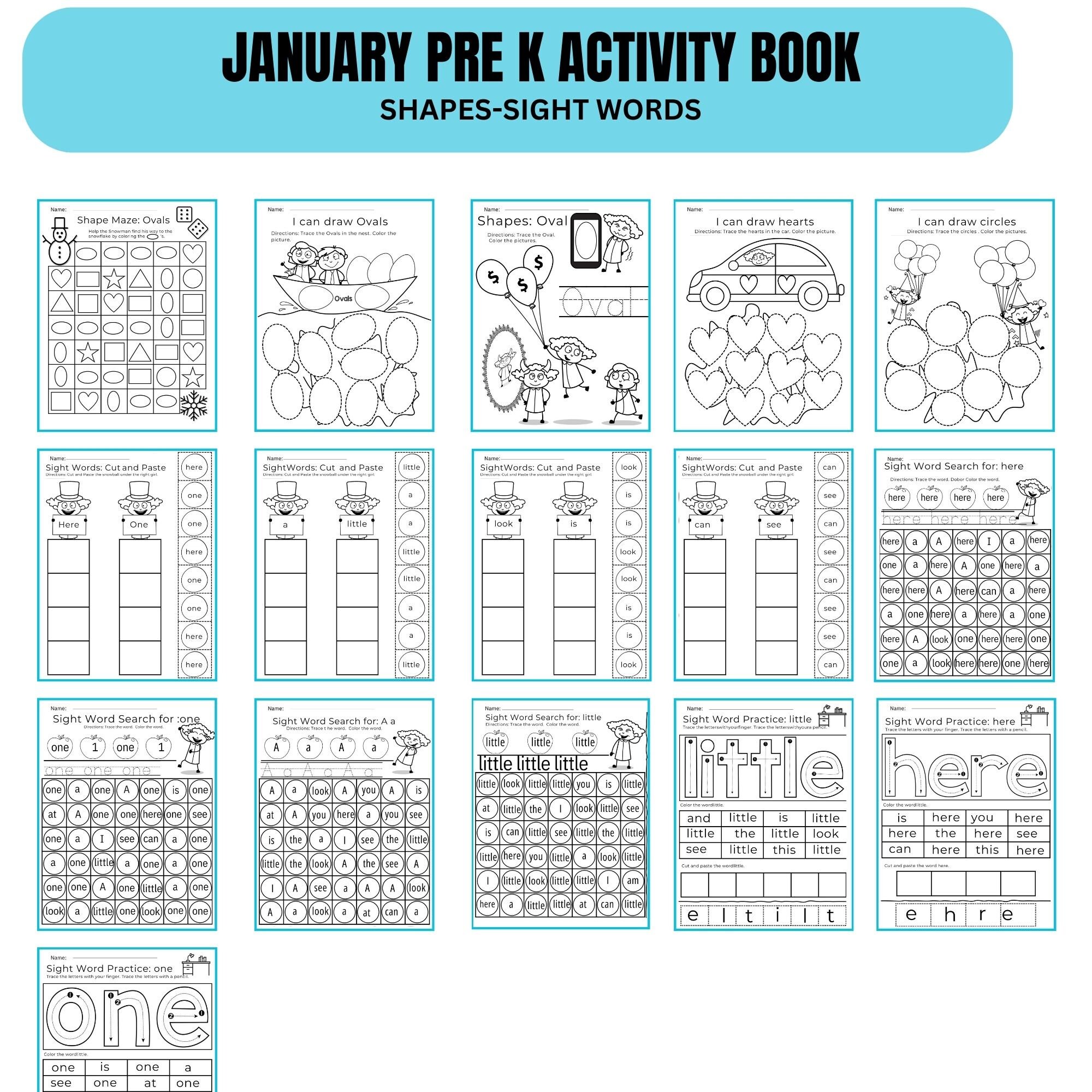 Preschool Curriculum Preschool Busy Book Daycare Worksheets Winter ...