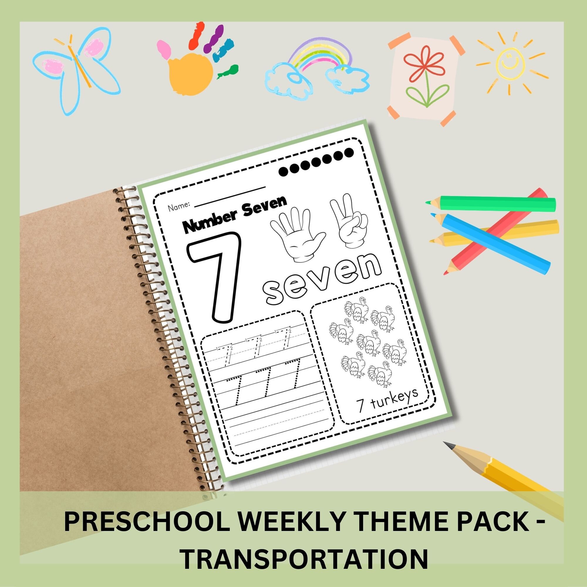 Preschool Curriculum Preschool Worksheets Homeschool - Etsy