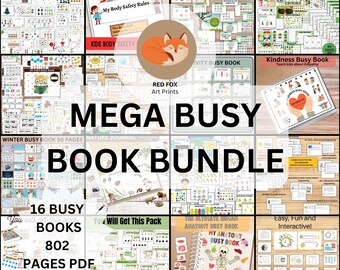 Busy Books MEGA BUNDLE Set of 23 Printable Preschool Binders for ...