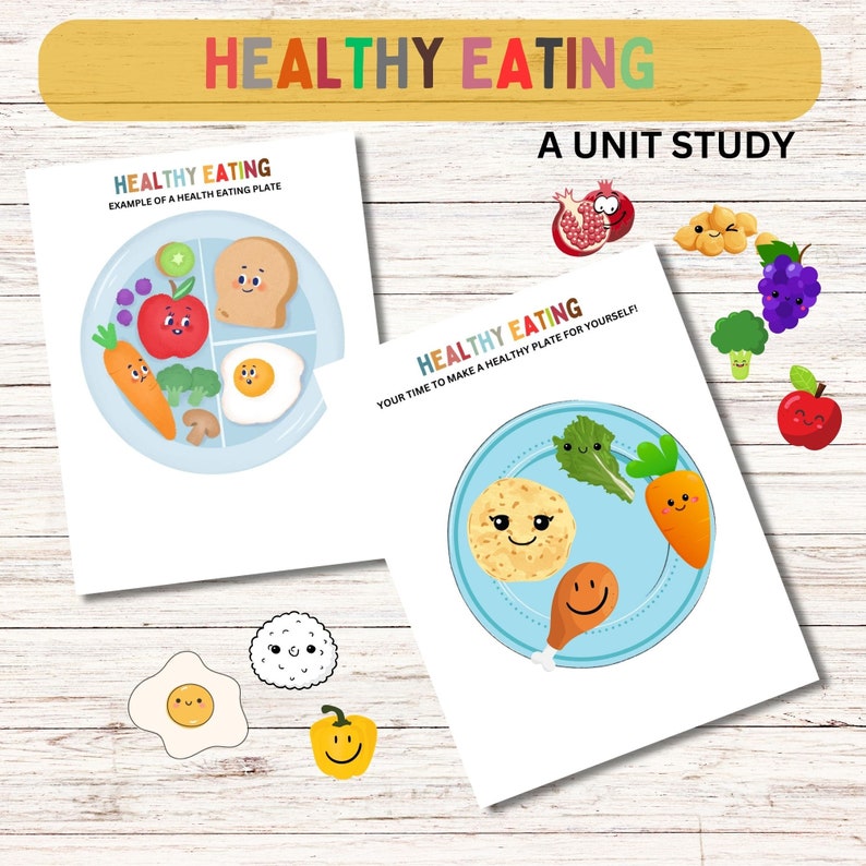 Healthy Eating Kids Learning Bundle Human Anatomy Homeschool Curriculum ...