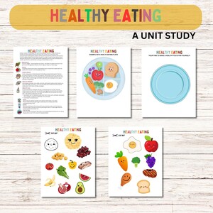 Healthy Eating Kids Learning Bundle Human Anatomy Homeschool Curriculum ...