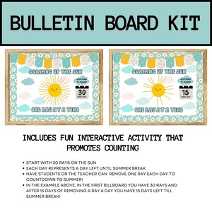 Summer Bulletin Board Kit End of the Year Bulletin Board Countdown to ...
