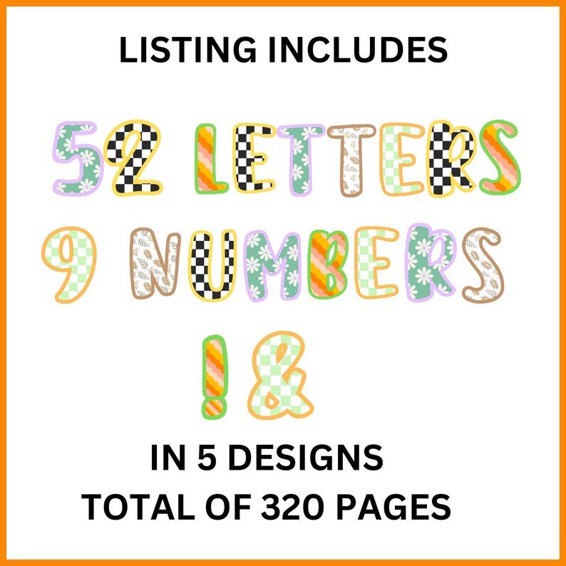 Bulletin Board Letters Retro Bulletin Board Letters Boho Bulletin Board ...