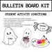 Halloween Bulletin Board Kit With Student Activity Modern Halloween ...