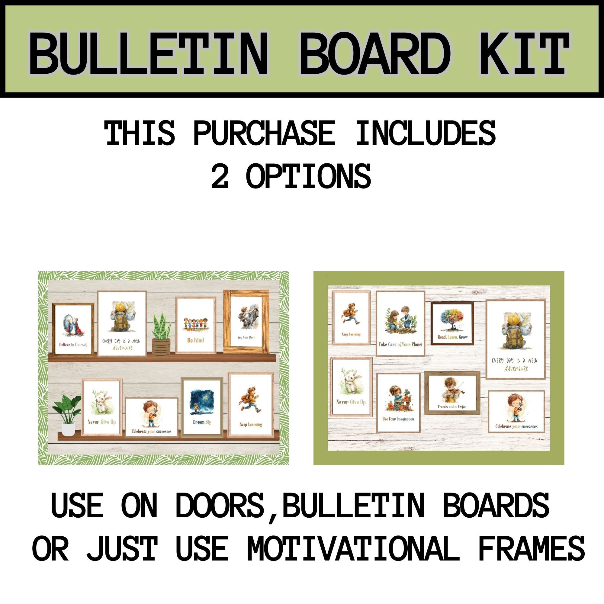 Motivational Bulletin Board Positive Bulletin Board Quotes Door Decor ...