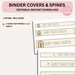 Classroom Binder Covers and Spines Editable Modern Boho Teacher ...