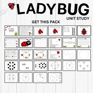 Ladybug Unit Study Homeschool Spring Printables Charlotte Mason ...