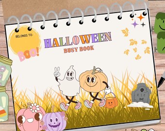 Halloween Busy Book Printable Toddler Learning Book Halloween ...