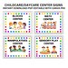 14 Colorful Preschool Signs Preschool Childcare Center Signage Daycare ...