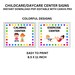 14 Colorful Preschool Signs Preschool Childcare Center Signage Daycare ...