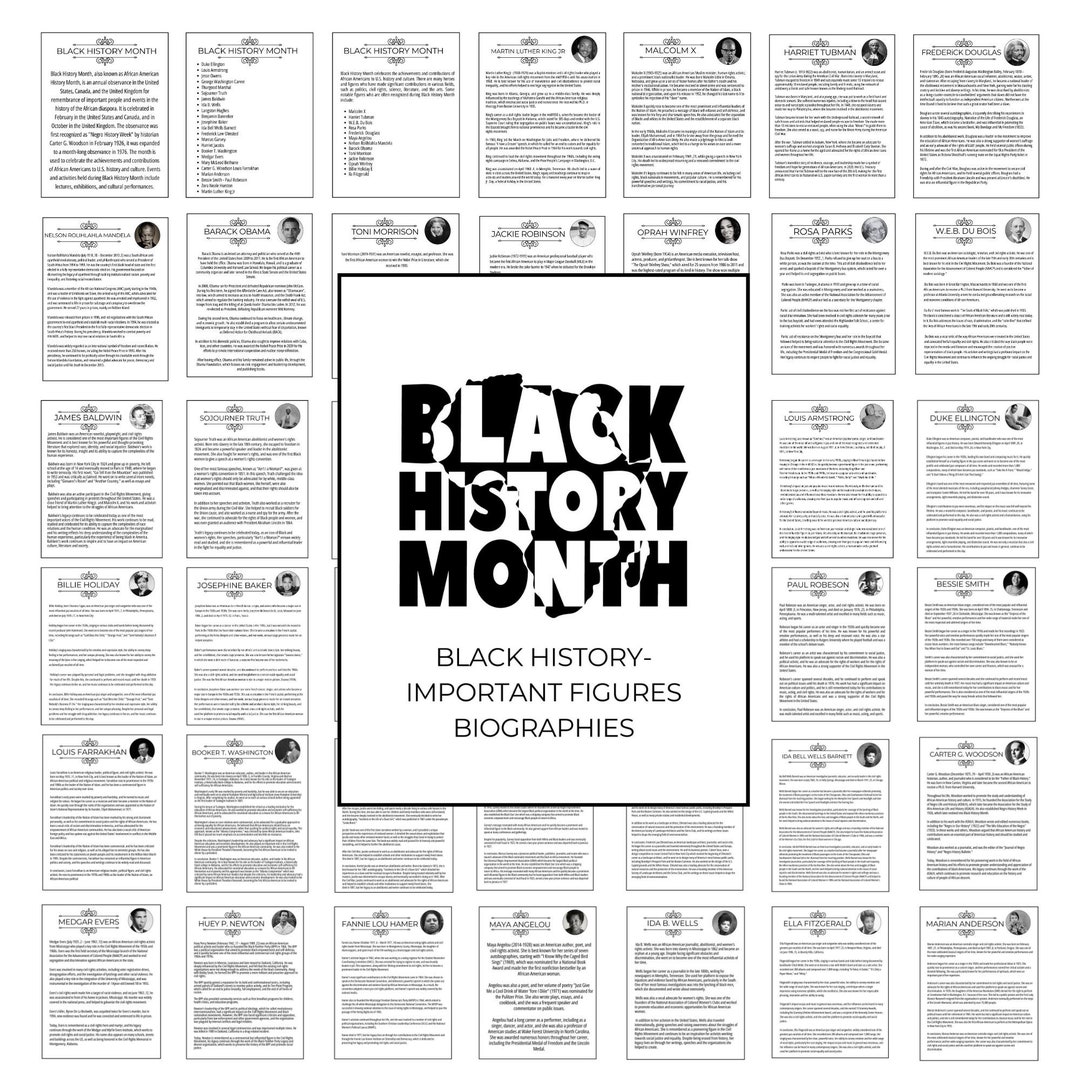 African American Leaders Biography American History Black History Month ...