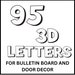 3D Printable Bulletin Board Letters Classroom Decor Bulletin Board ...