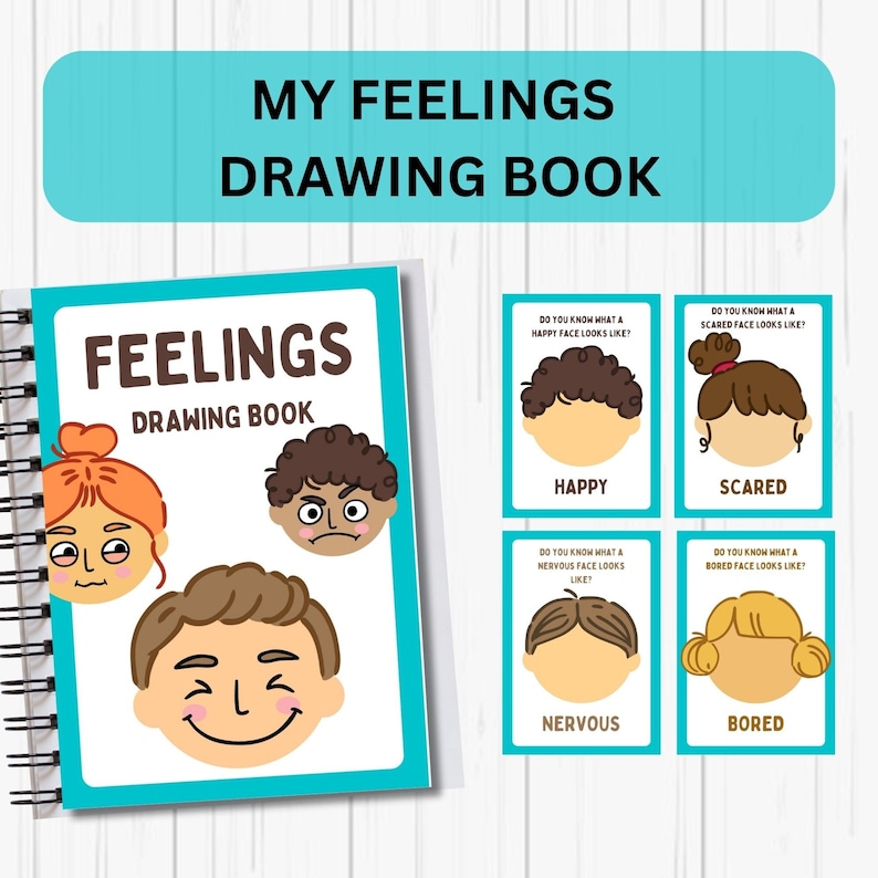 Emotions Activity for Kids Toddler Emotions Chart Homeschool Autism ...