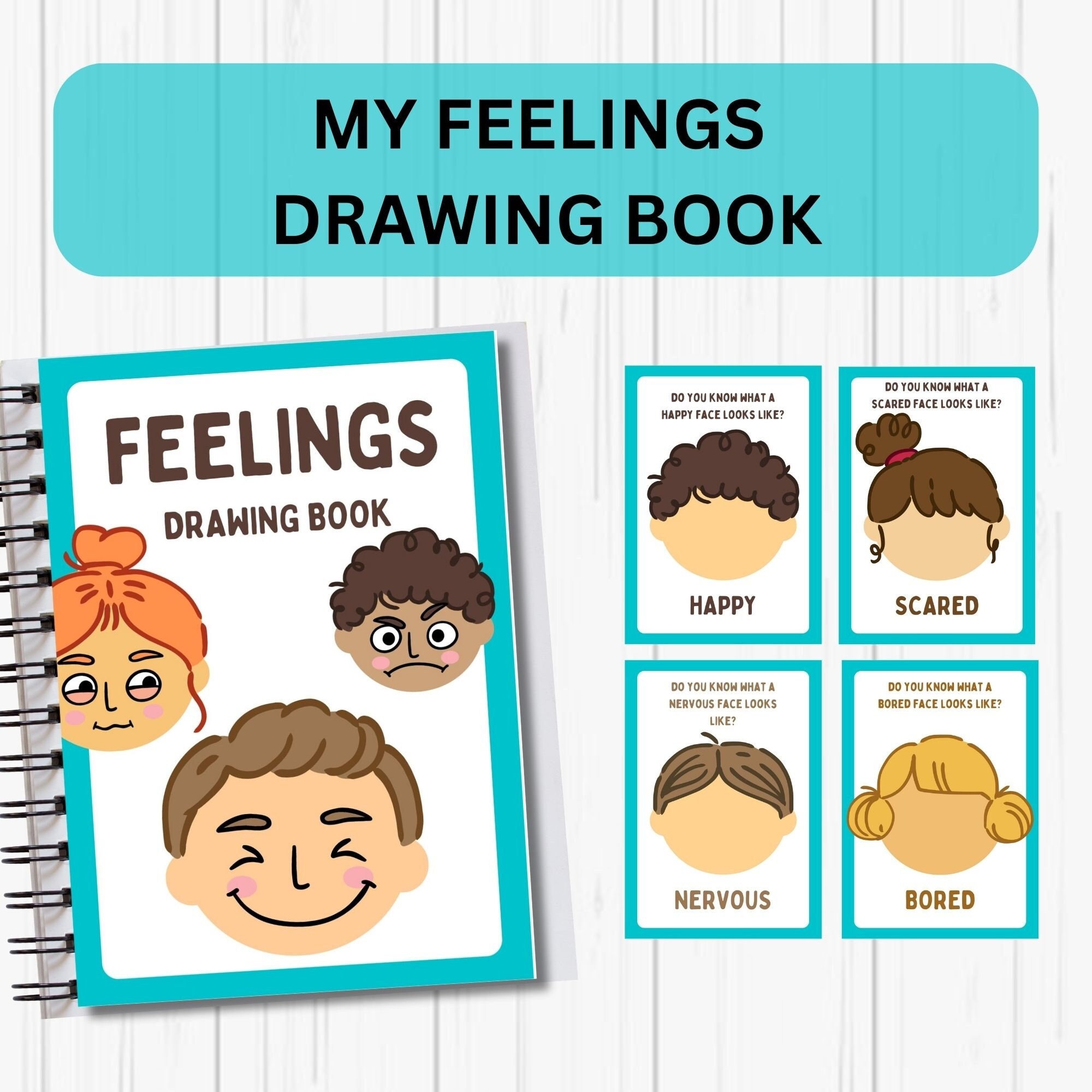 Emotions Activity for Kids Toddler Emotions Chart Homeschool Autism ...