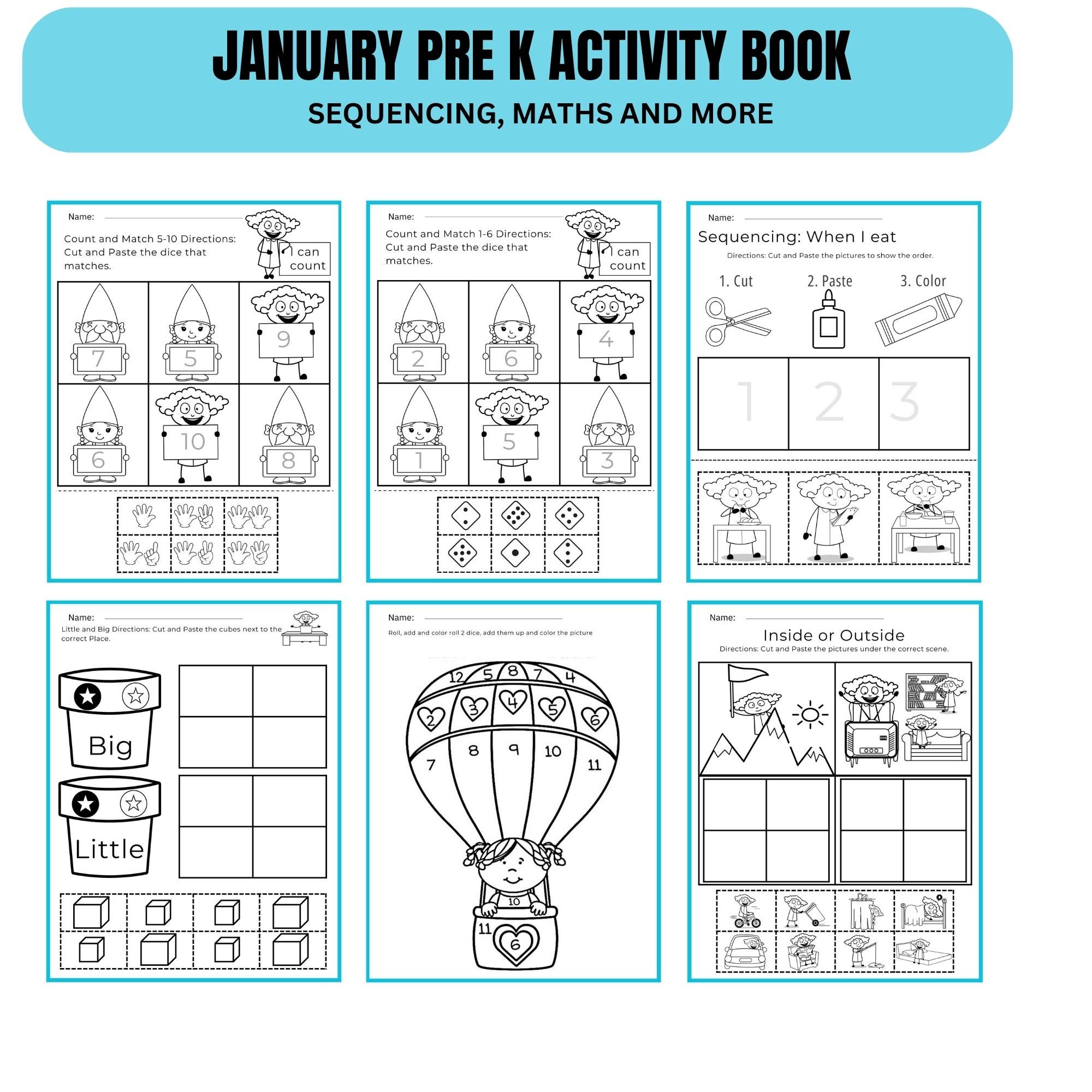 Preschool Curriculum Preschool Busy Book Daycare Worksheets Winter ...
