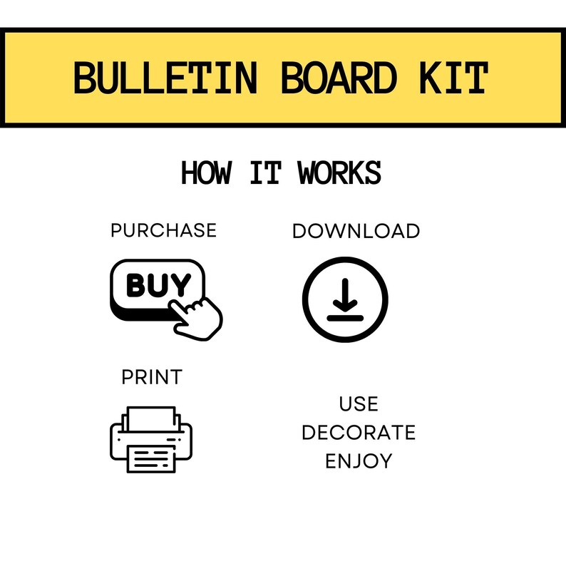 New Year Themed Motivational Printable Bulletin Board Set or Door Decor ...