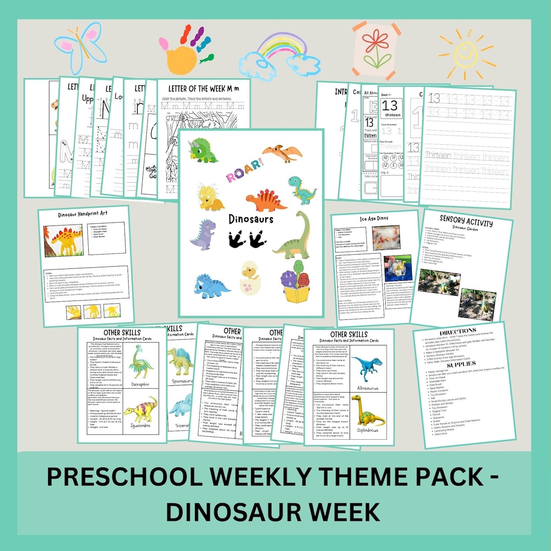 Dinosaurs Preschool Curriculum Preschool Worksheets Homeschool ...
