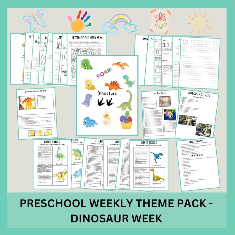 Dinosaurs Preschool Curriculum Preschool Worksheets Homeschool ...